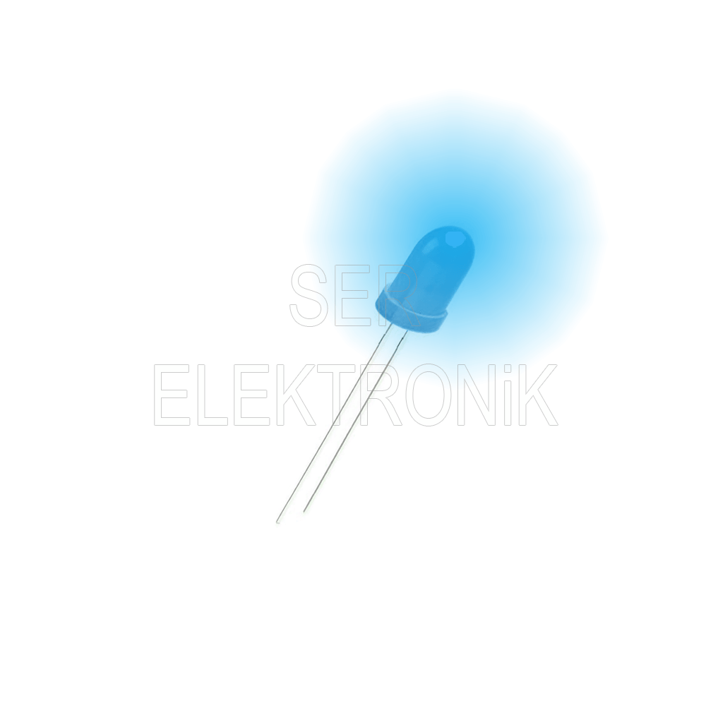 5mm Mavi Led 400-500 mCd » Ser Elektronik