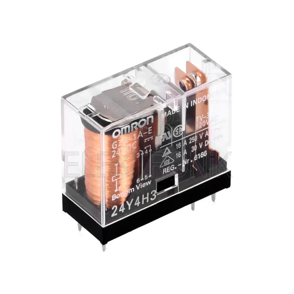 G2R-1A-E 24VDC 16A 6 Pin Röle - OMRON » Ser Elektronik